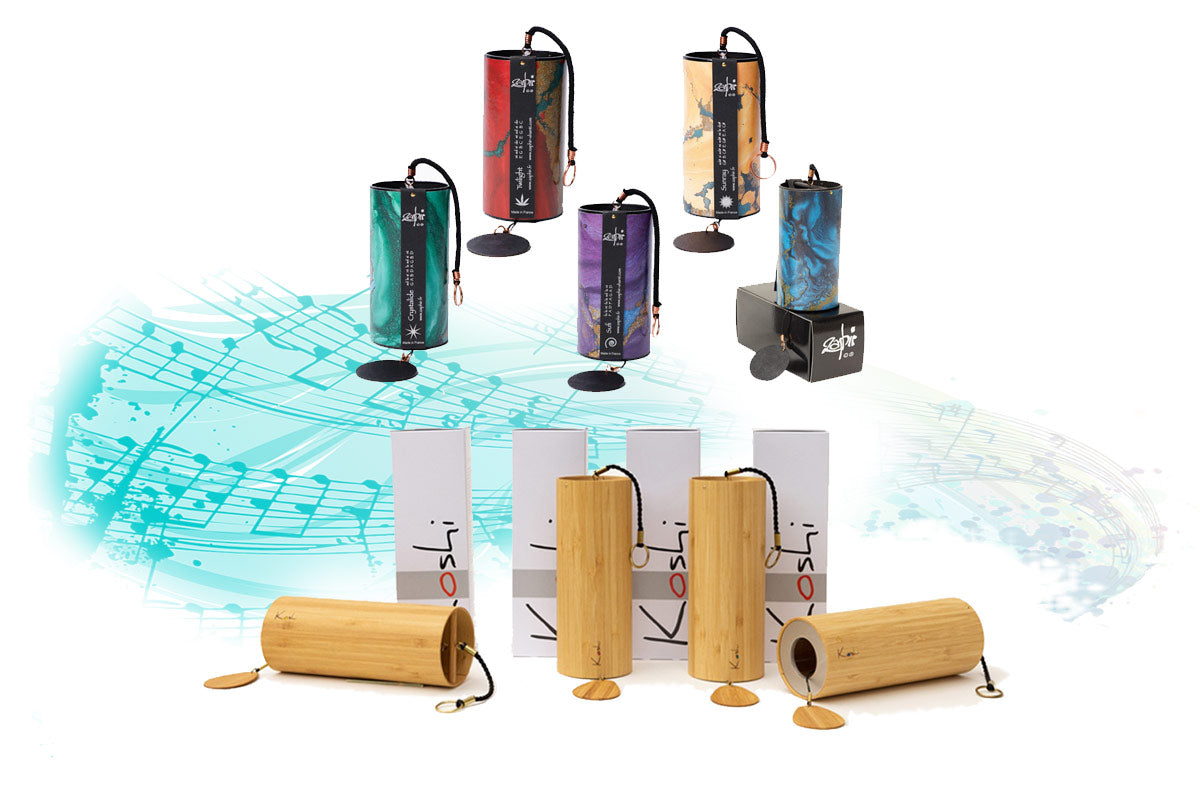 Koshi chimes compared to the Zaphir chimes – gaiachimes.co.uk