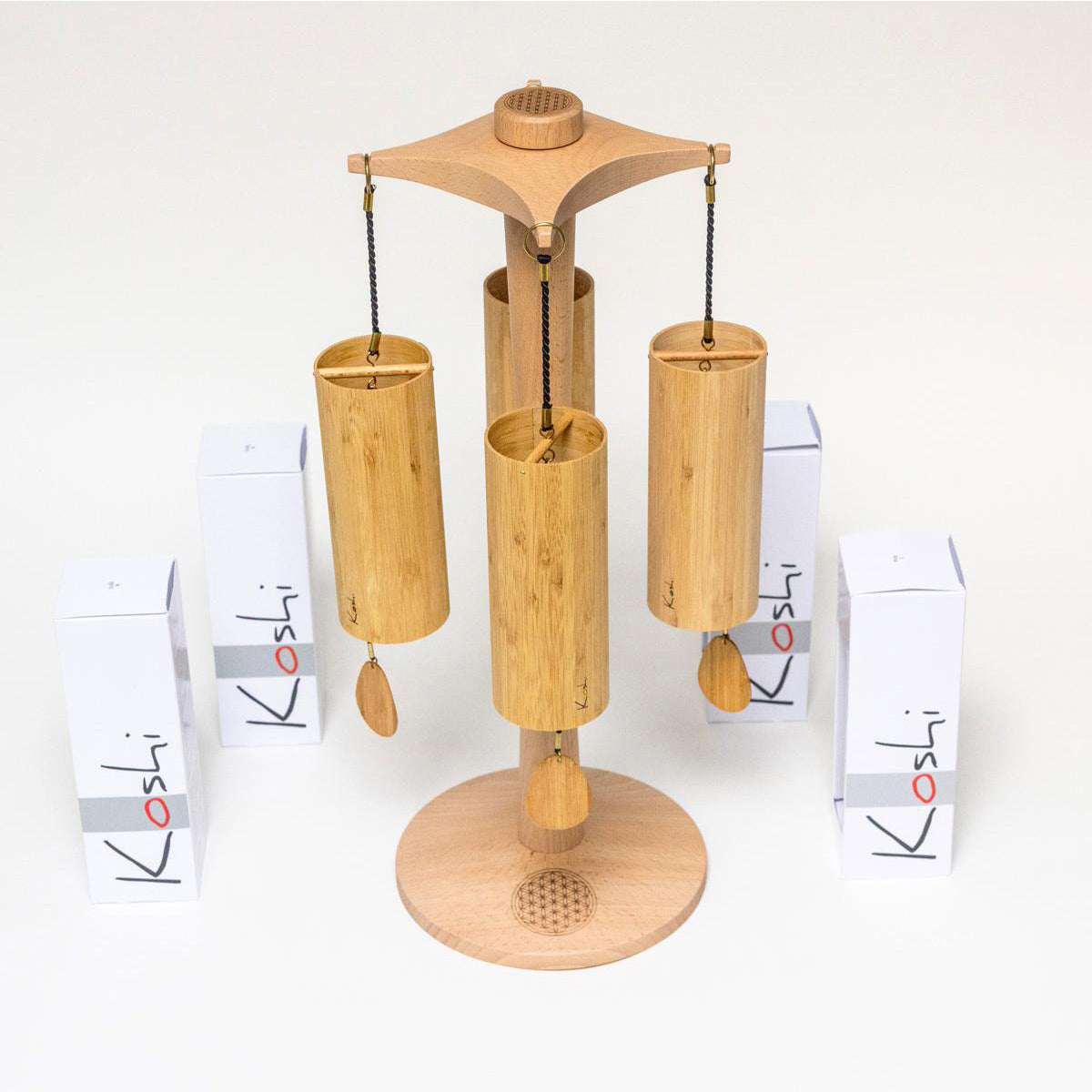 Flower of Life Wind Chime Stands. Custom made Gaiachimes 180-Day ...